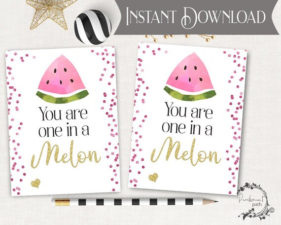 Watermelon Valentines INSTANT DOWNLOAD - School Valentine, Classroom ...
