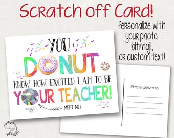 Scratch off Postcard - Smile Welcome Postcard for Students or Kids ...
