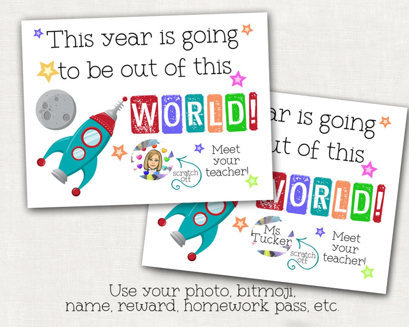 Scratch off Postcard Postcard for Students or Kids Note - Etsy