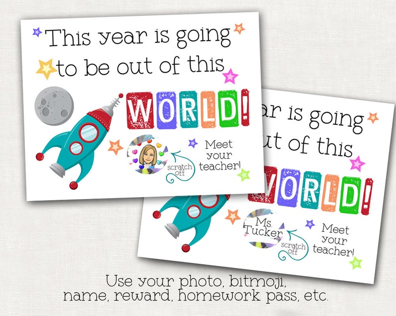 Scratch off Postcard for Students – Personalized Teacher Note - Etsy