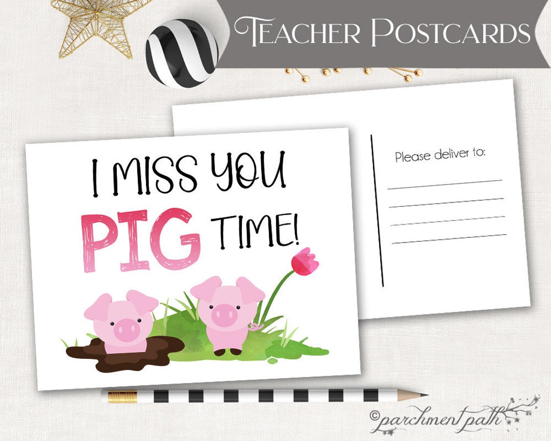 Postcard for Students - Note From Teacher - Happy Mail From Teacher ...