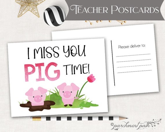 Postcard for Students - Note From Teacher - Happy Mail from Teacher ...