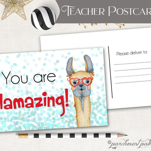 Postcard for Students Note From Teacher Happy Mail From - Etsy