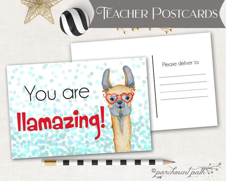 Postcard for Students Note From Teacher Happy Mail From - Etsy