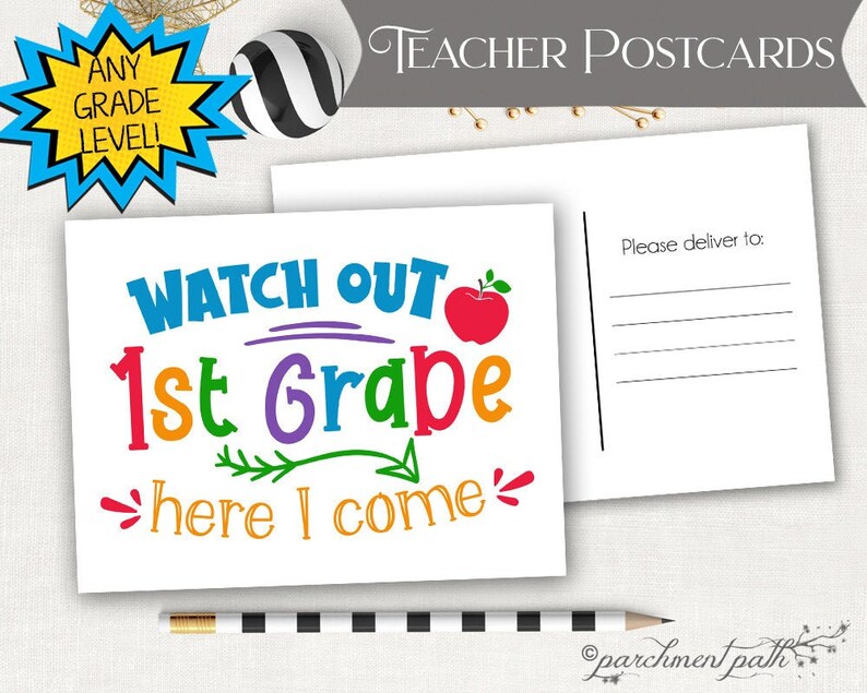 Welcome Back to School Cards Postcard for Students Note - Etsy