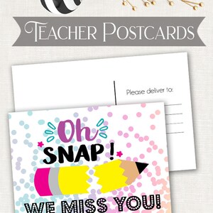 Postcard for Students - Note From Teacher - Happy Mail From Teacher ...