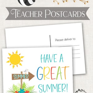 Postcard for Students Note From Teacher Happy Mail From - Etsy