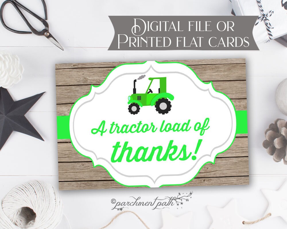 Tractor Thank You Cards