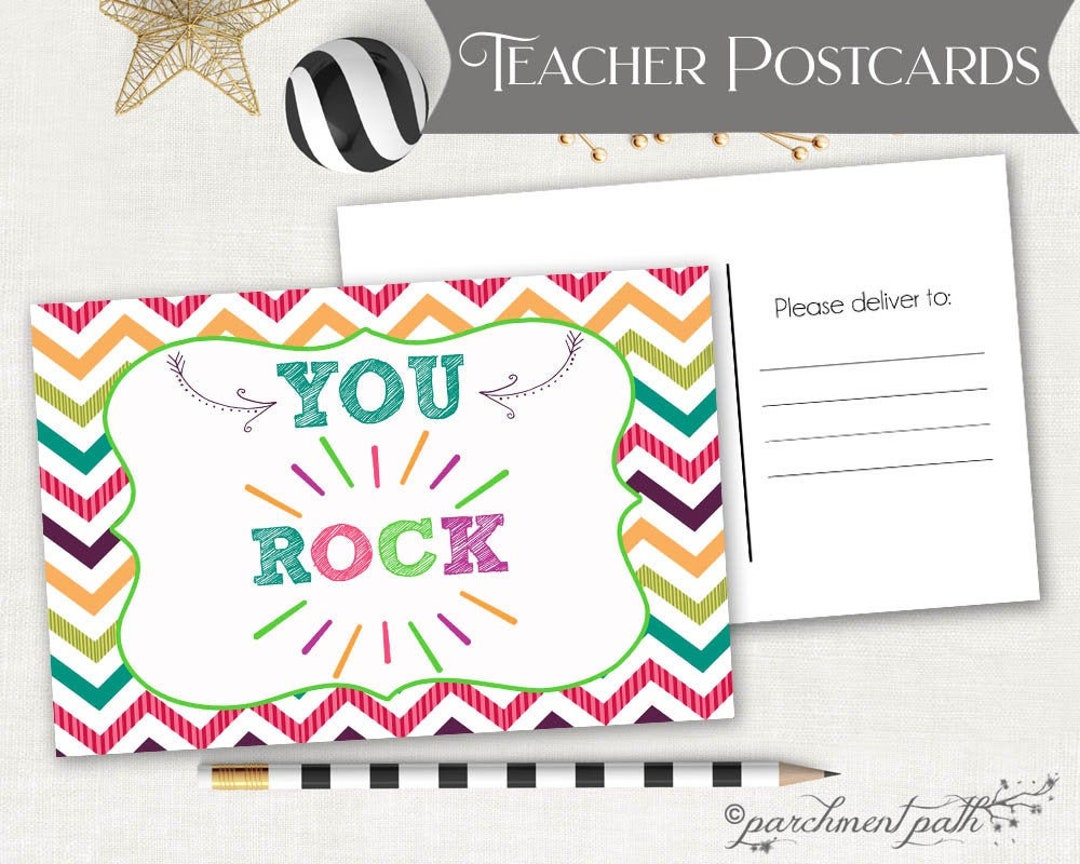 Postcard for Students - Note From Teacher - Happy Mail From Teacher ...