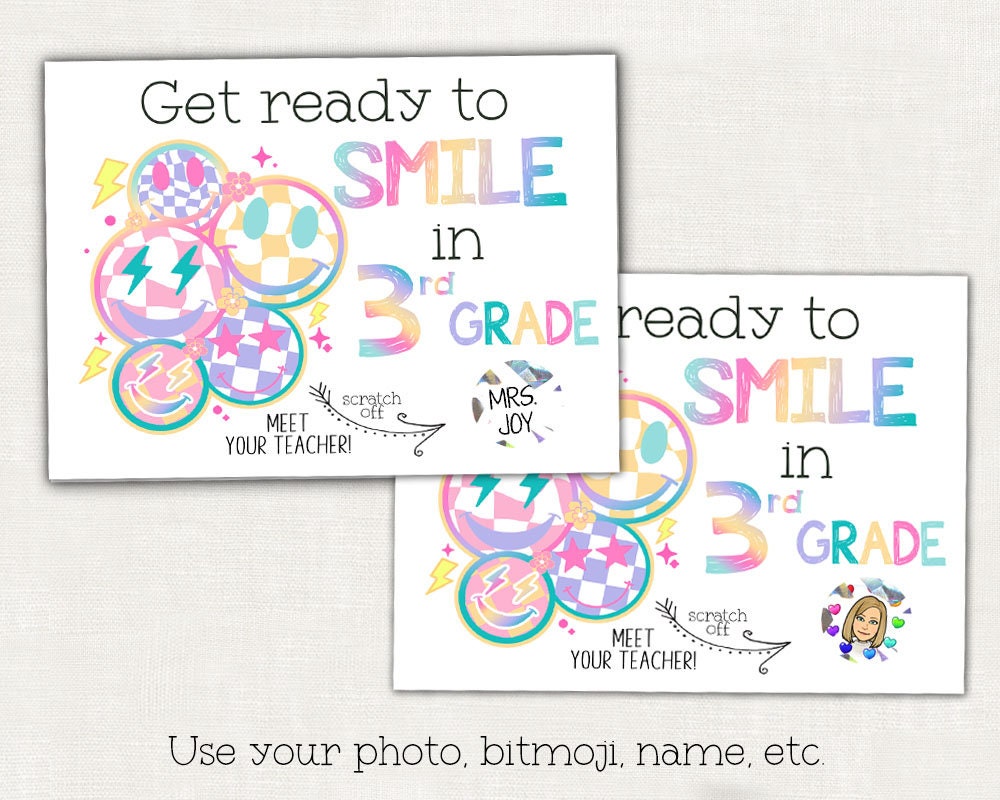 Scratch off Postcard - Smile Welcome Postcard for Students or Kids ...