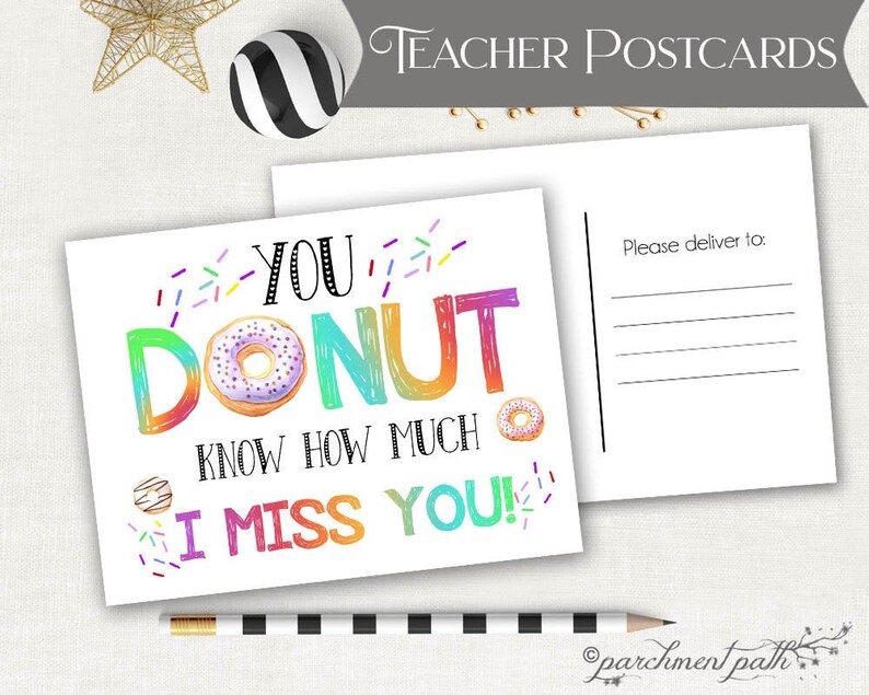 Postcard for Students Note From Teacher Happy Mail From - Etsy