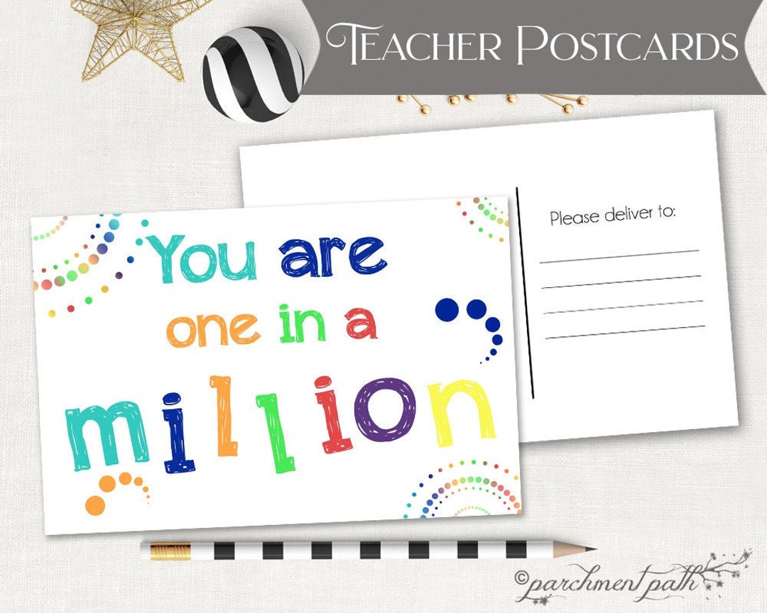 Postcard for Students - Note From Teacher - Happy Mail From Teacher ...