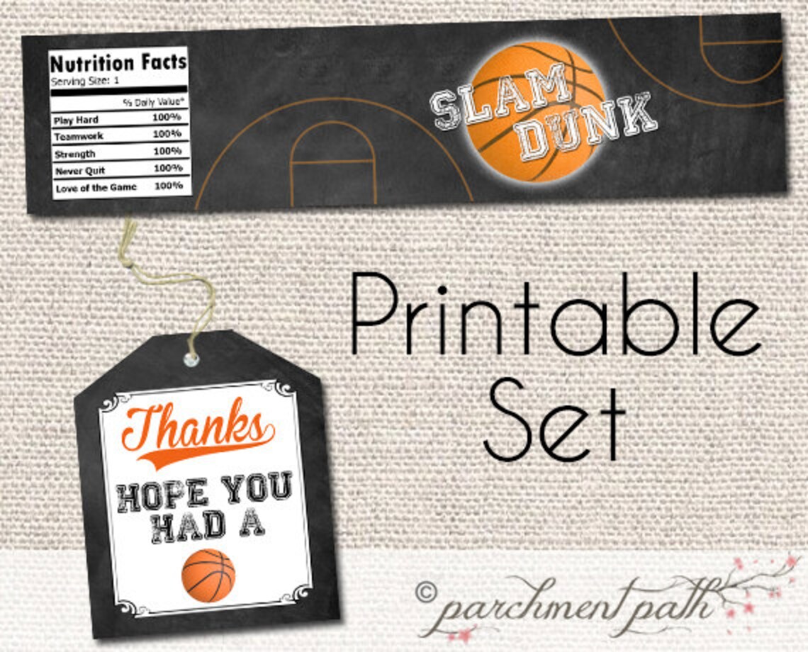 Basketball Printable Set Instant Download Printable Gift - Etsy