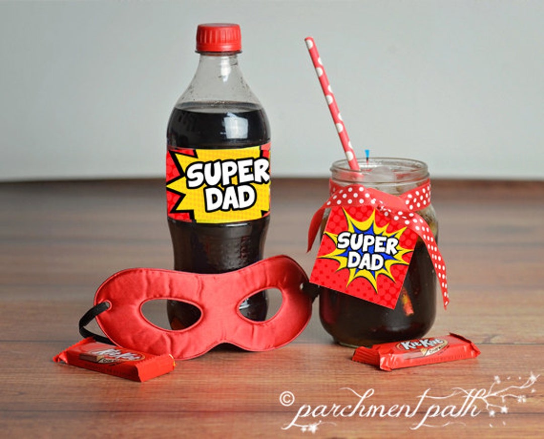 Super Dad Printable Set - Instant Download - Printable Gift Tags and ...