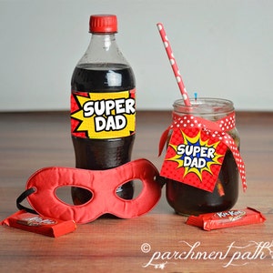 Super Dad Printable Set - Instant Download - Printable Gift Tags and ...