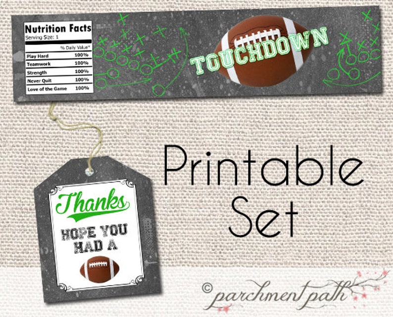 Football Printable Set Instant Download Printable Gift - Etsy