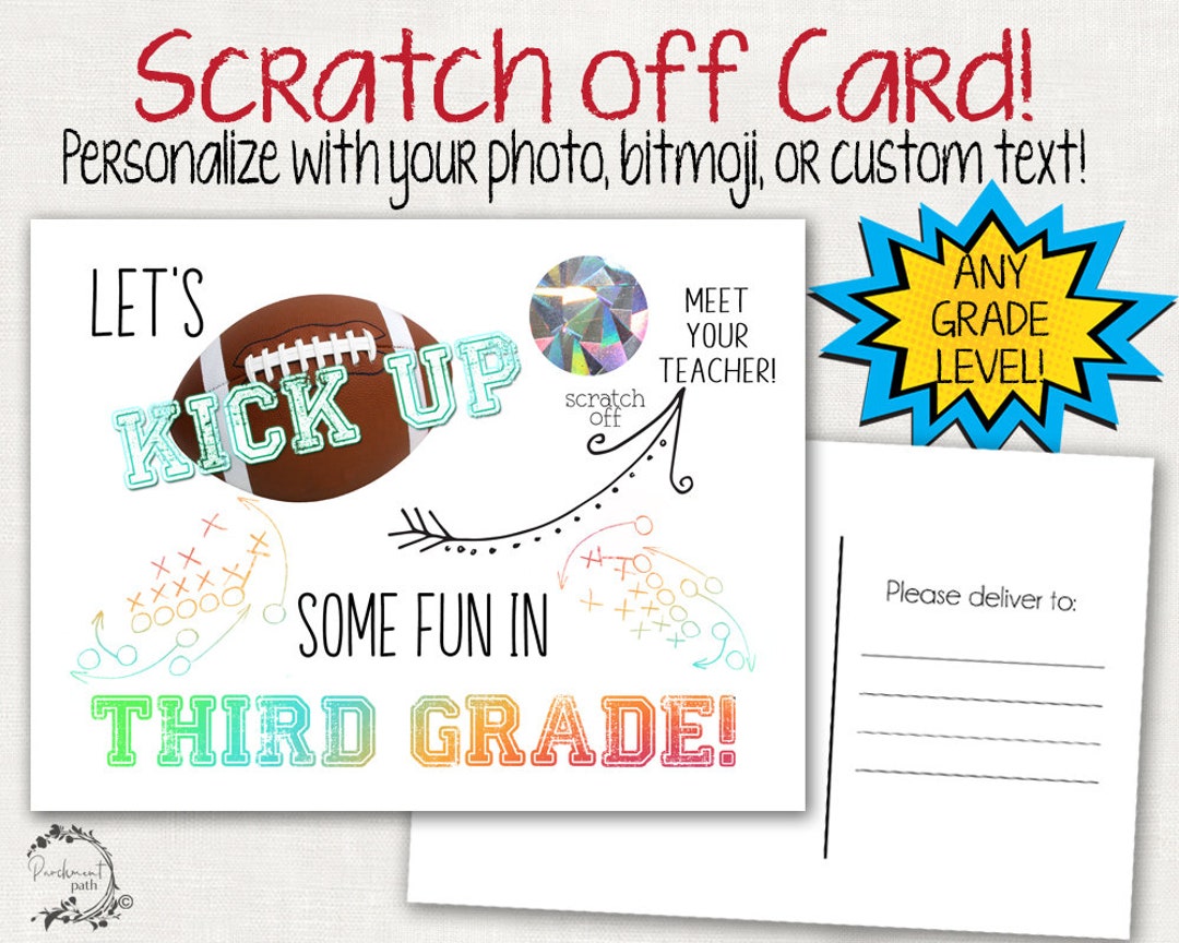 Scratch off Postcard - Postcard for Students or Kids - Note From ...