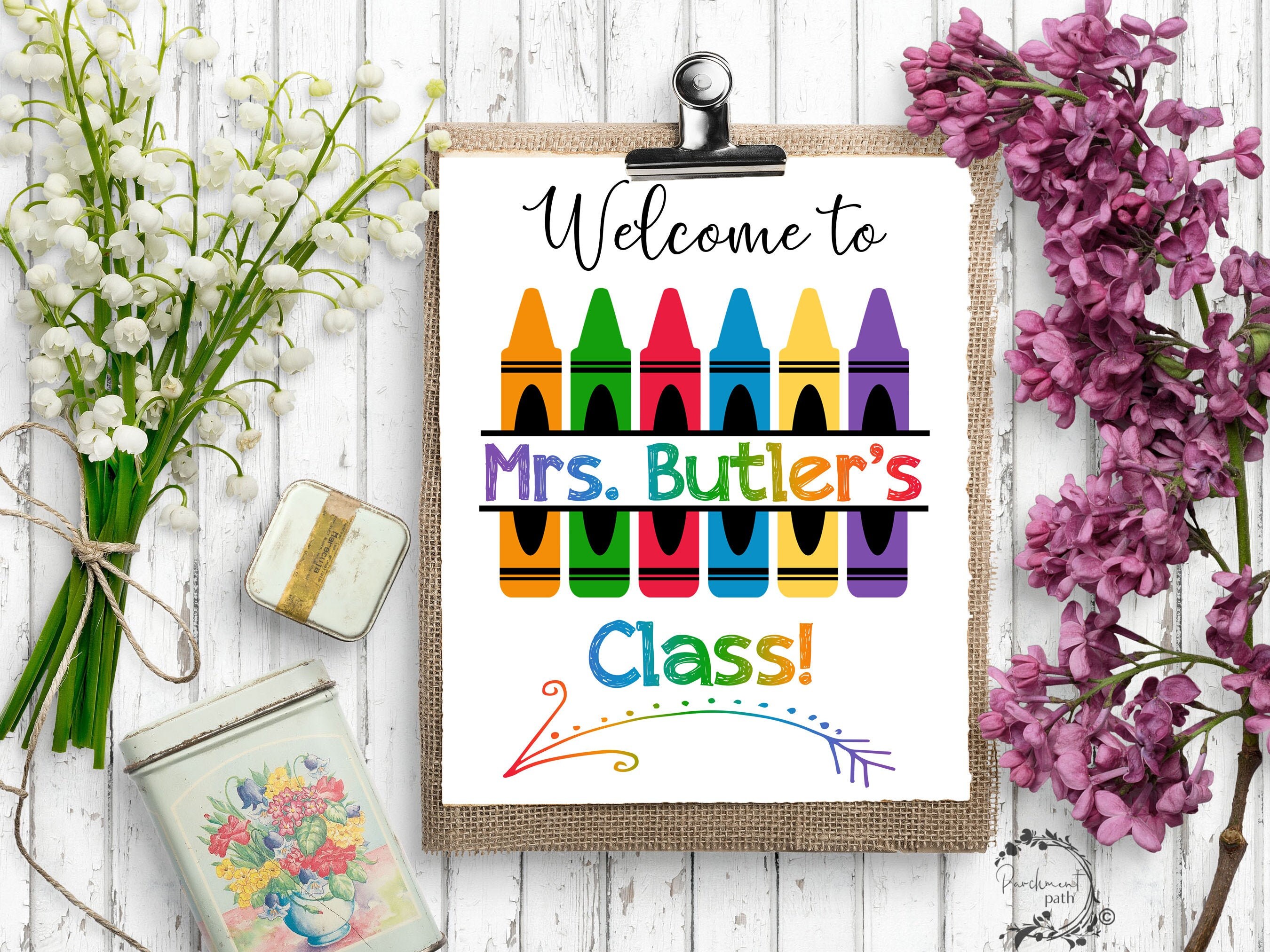 Teacher Sign Printable Classroom Sign School Decor | Etsy