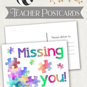 Postcard for Students - Note From Teacher - Happy Mail From Teacher ...