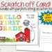 Scratch off Postcard - Welcome Postcard for Students or Kids - Note ...