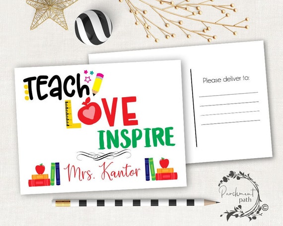 Teacher Cards - Happy Mail for Students - Student Postcard - Note From ...