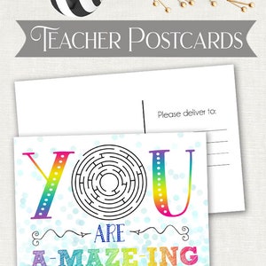 Postcard for Students - Note From Teacher - Happy Mail From Teacher ...