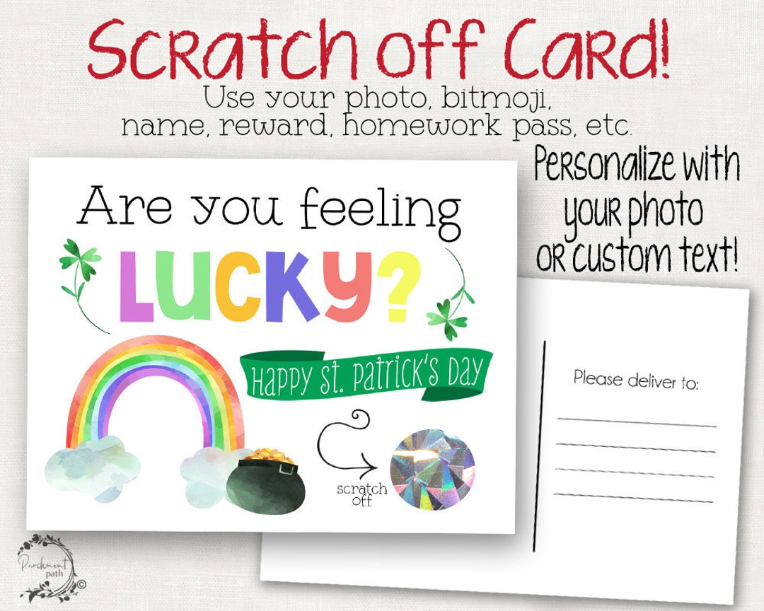 Scratch off Postcard - Postcard for Students or Kids - Note From ...