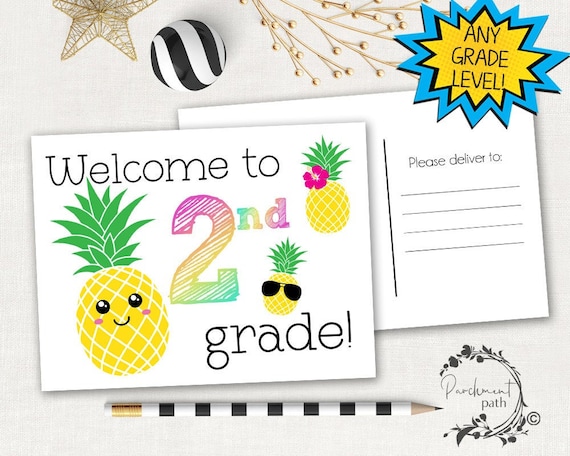 Postcard for Students - Pineapple Note From Teacher - Welcome to My ...
