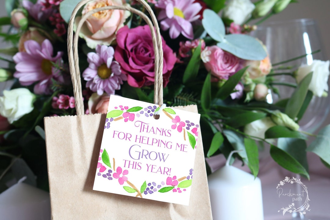 Teacher Gift Tag - INSTANT DOWNLOAD - Printable Teacher Appreciation ...