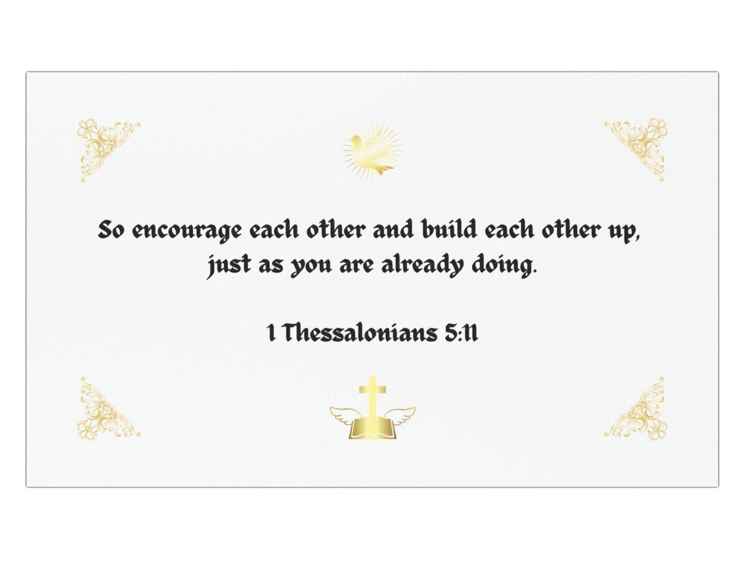 Religious Vinyl Car Magnet With Bible Verse 1 Thessalonians 5:11, 3 ...