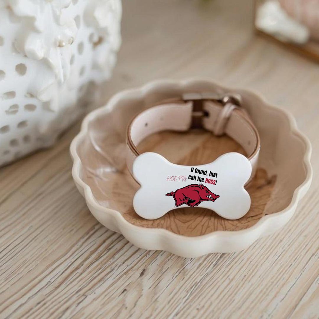 Razorback Dog Tag: Funny College Football Pet ID - Etsy