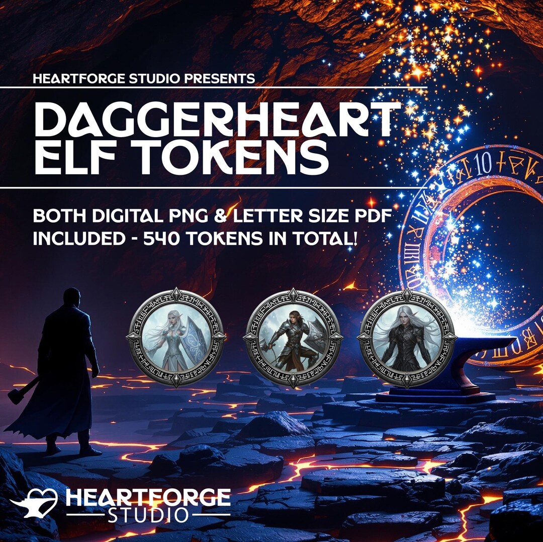 540 Elf Tokens for Daggerheart – PNG & Printable PDF - Etsy