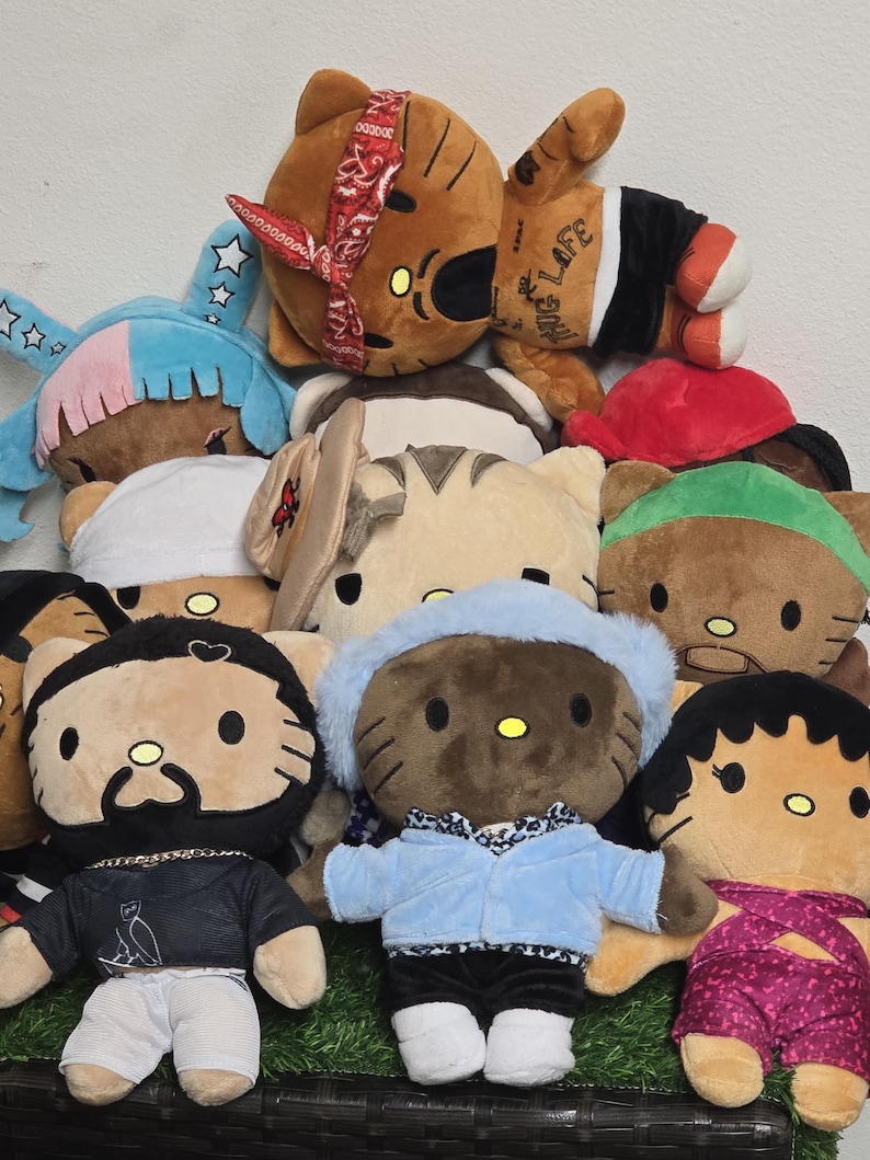 PLAYBOI CARTI X TUPAC Rapper Hello Kitty Plush (over 25 Choices ...