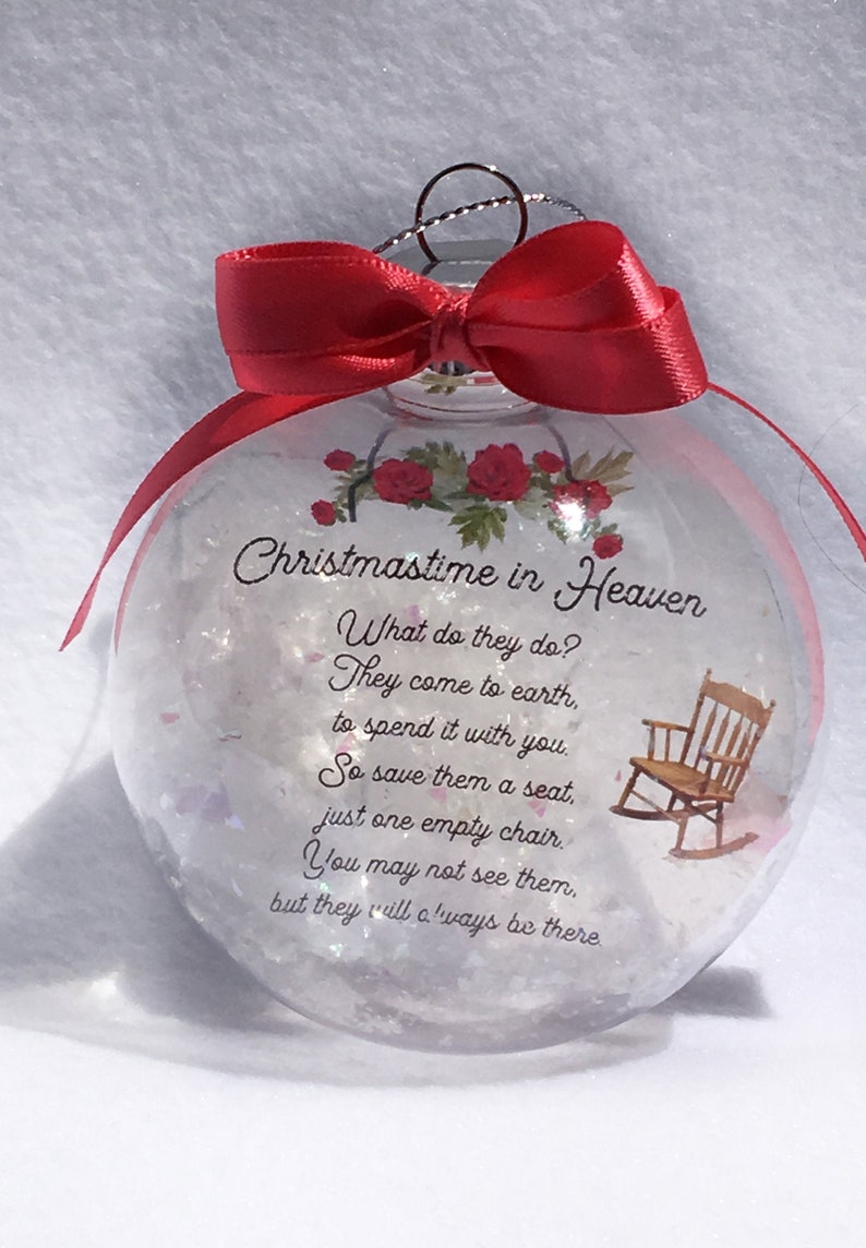 Christmas Memorial Ornament Unique Gifts Personalized Gifts - Etsy