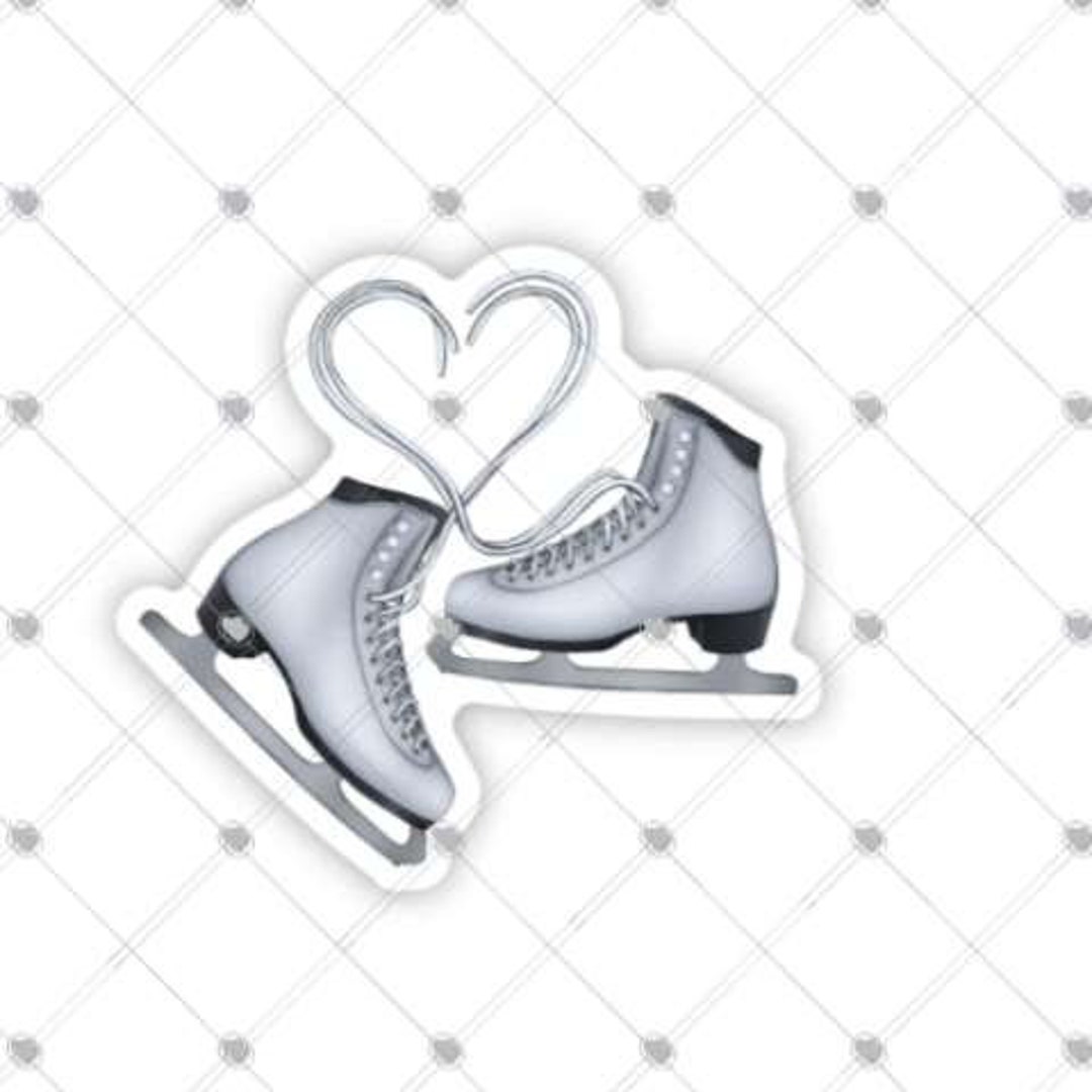 Figure Skating Sticker, Ice Skates Sticker, Birthday, Figure Skater ...