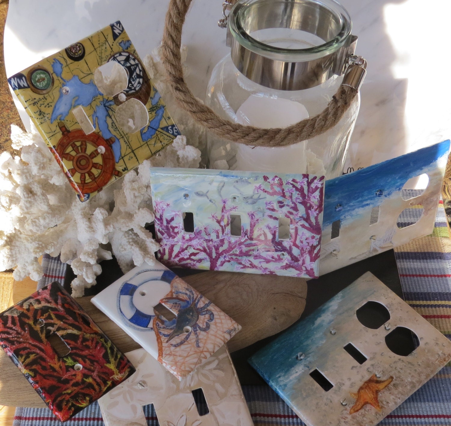 Nautical Lighthouse Light Switch Plates and Outlet Covers - Etsy