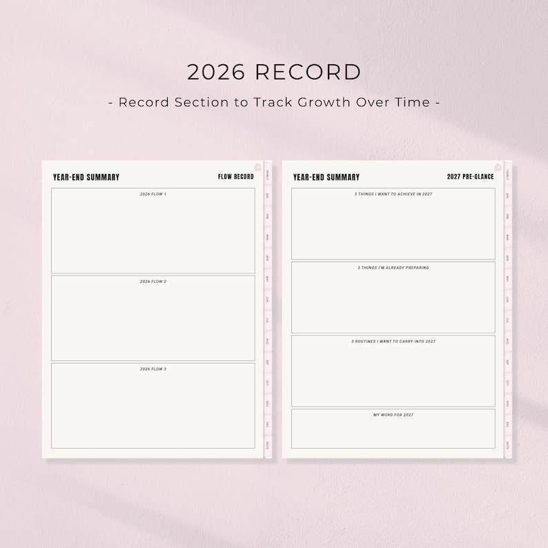 2026 Dated Focus Record Digital Planner | iPad Goodnotes Android ...