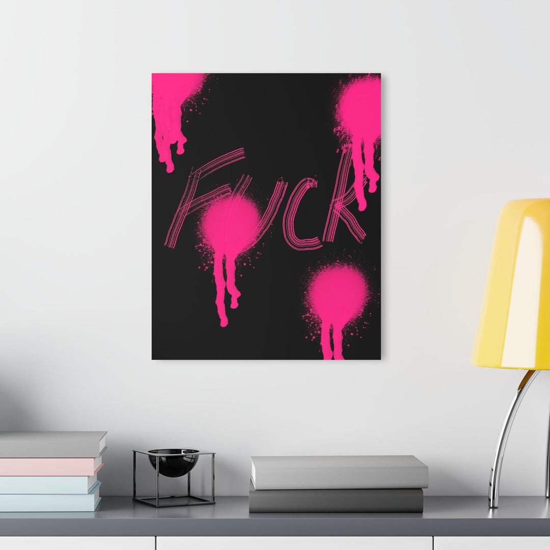 Graffiti Abstract Digital Acrylic Wall Art: Frustration - Etsy