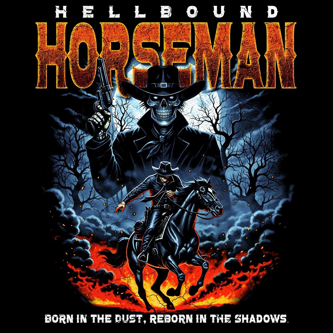 Hellbound Horseman PNG - DTF DTG T-shirt Design (digital Download) - Etsy