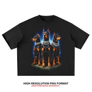 Doberman Halftone PNG, Streetwear DTF Design (digital Download) - Etsy