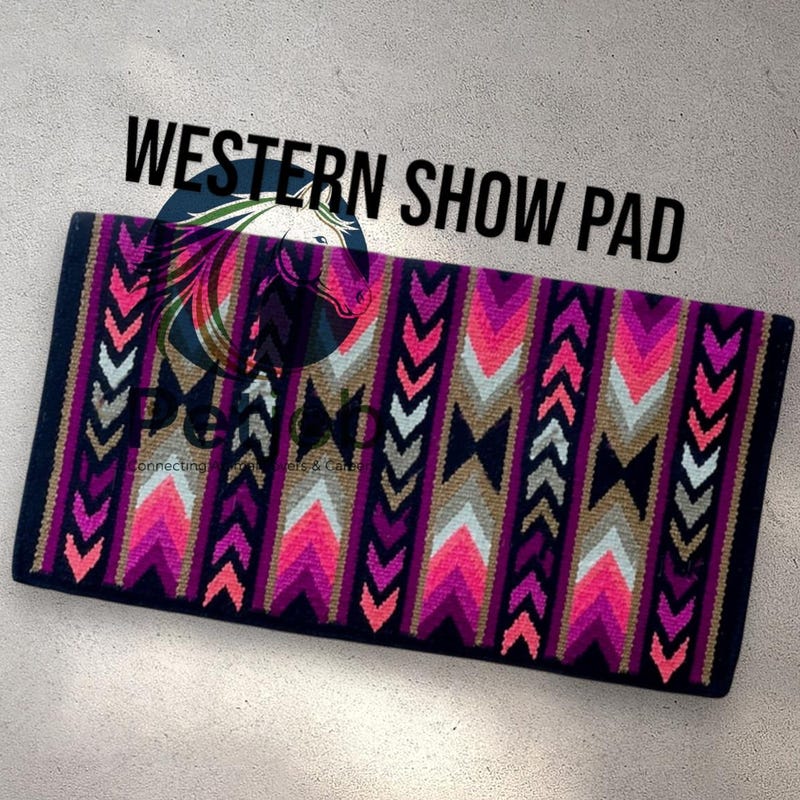 Rainbow Western Horse Pad - Etsy UK