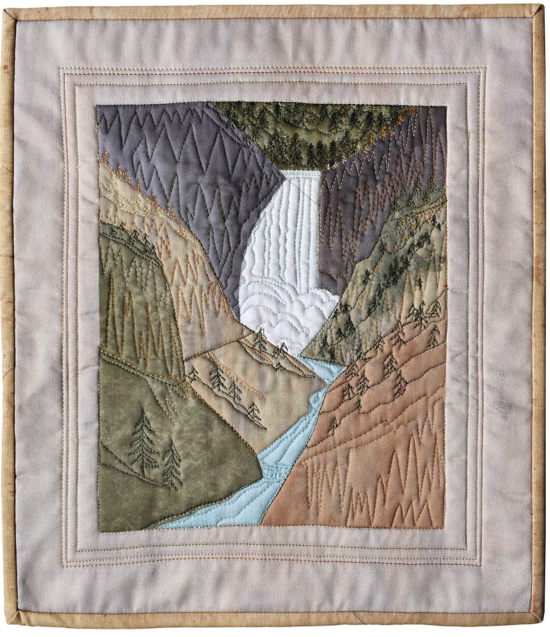 Yellowstone National Park Quilt-yellowstone Falls Quilt Fabric Kit - Etsy
