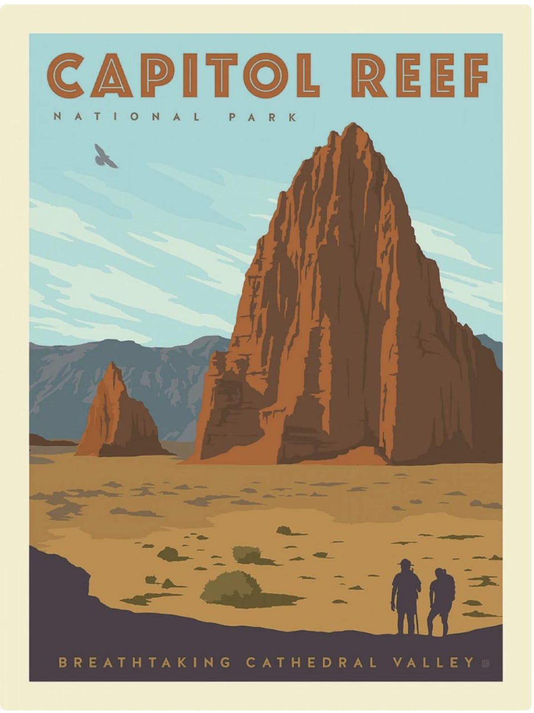 Capitol Reef National Parks Poster Panel 36" X 43 1/2" - Etsy