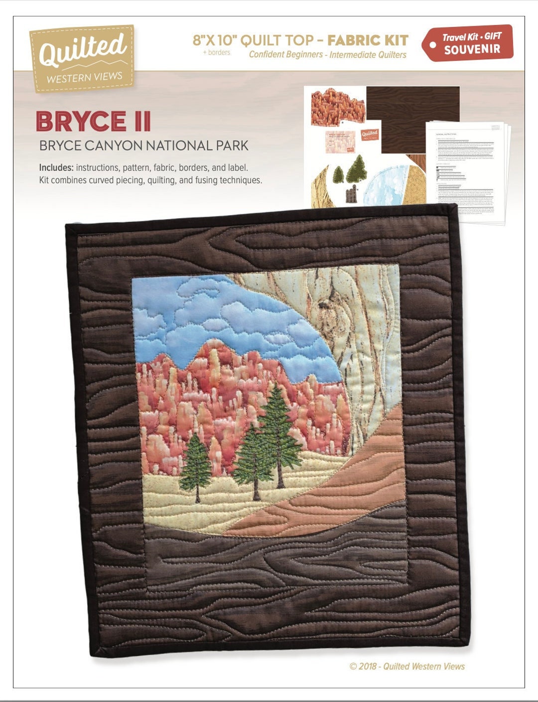 Bryce National Park Mini Quilt-bryce II FABRIC KIT - Etsy