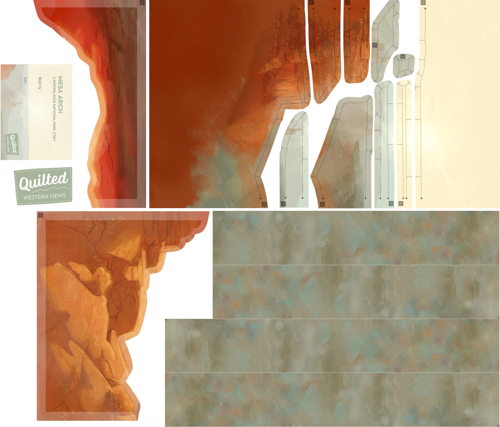 Mesa Arch Horizontal Quilt FABRIC KIT - Etsy