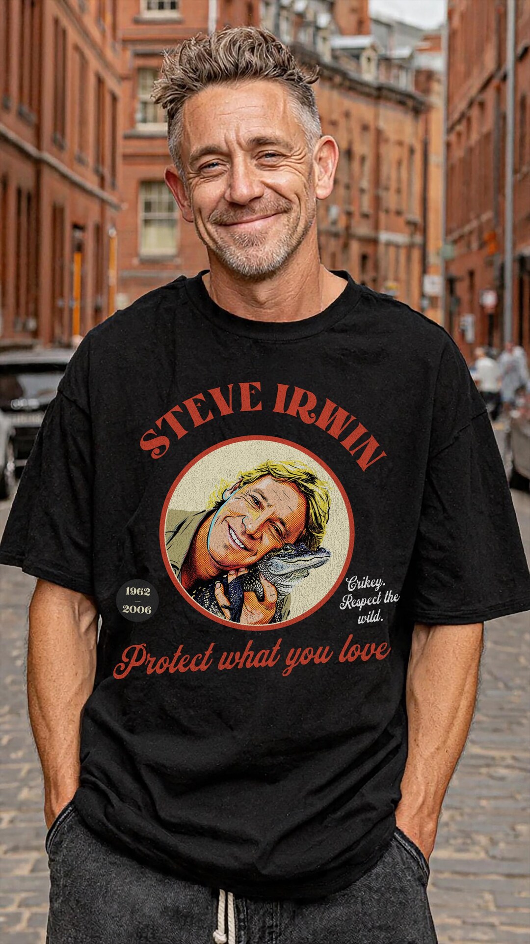 Steve Irwin Tribute Tee, Crocodile Hunter Homage T, Zookeeper Fan Merch ...