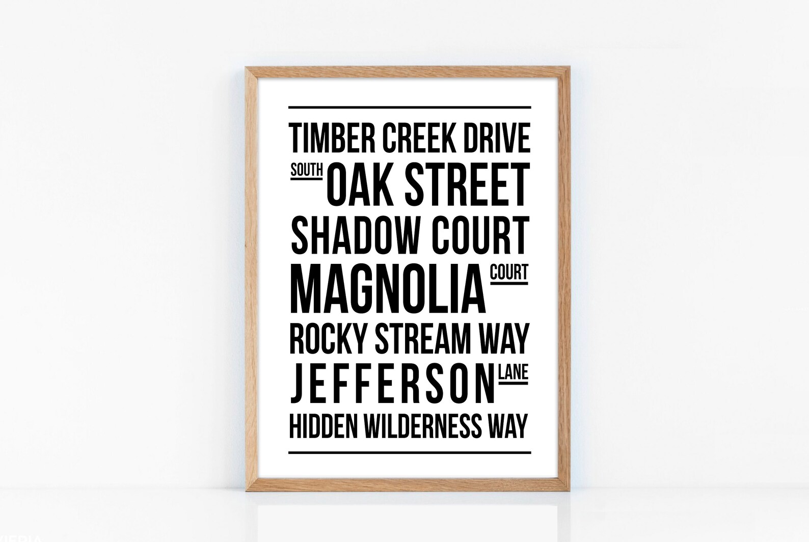 Personalized Street Name Poster | Places I've Lived | Custom Street ...