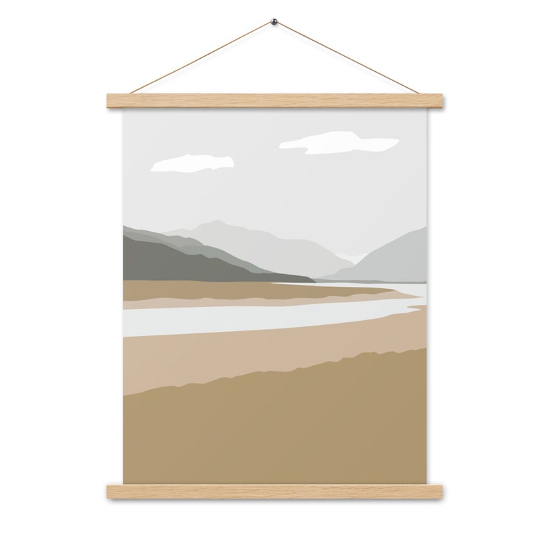 Colorado Landscape Matte Poster Oak Wood Hanger Frame - Etsy