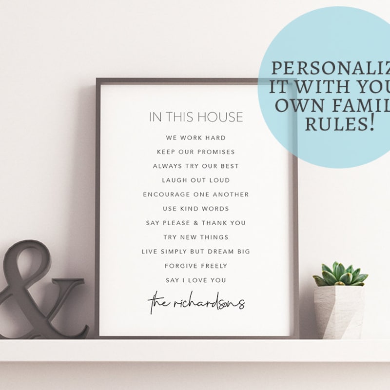 Family Motto - Etsy