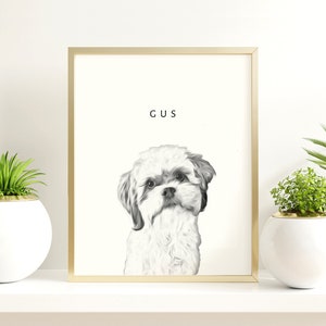 Custom Pet Portrait | Dog Portrait | Cat Portrait | Portrait From Photo ...